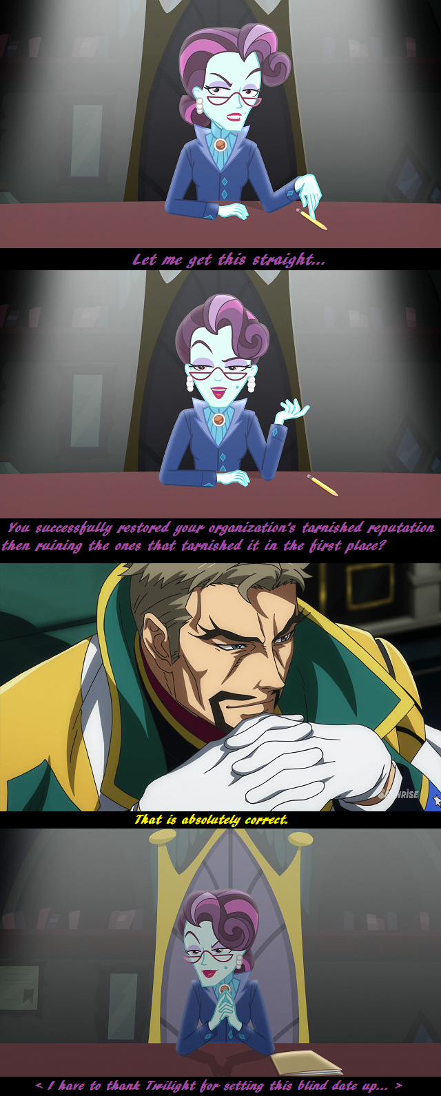 #1406819 - safe, edit, screencap, principal abacus cinch, equestria ...