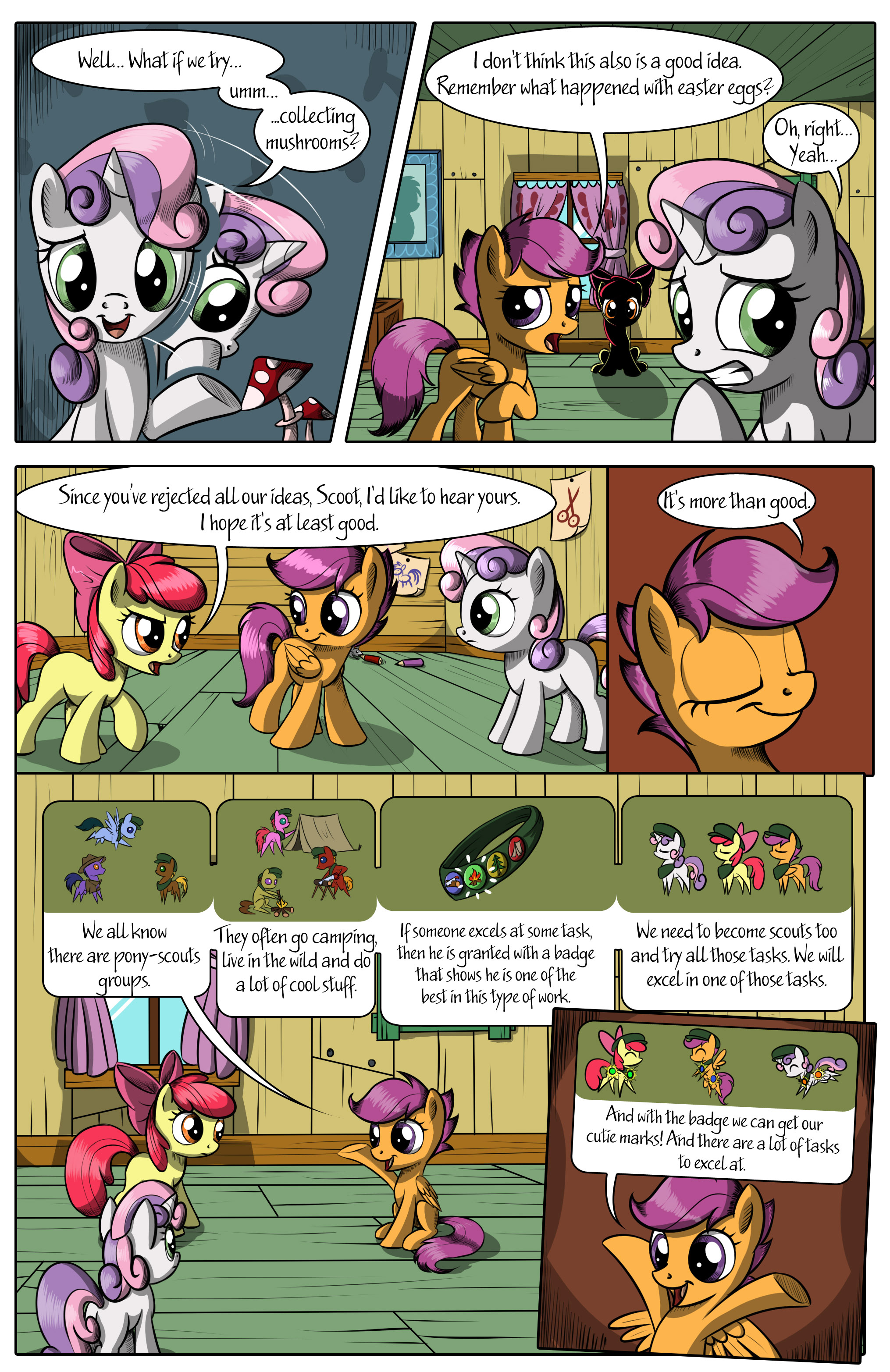 #1437547 - safe, artist:sirzi, apple bloom, scootaloo, sweetie belle ...