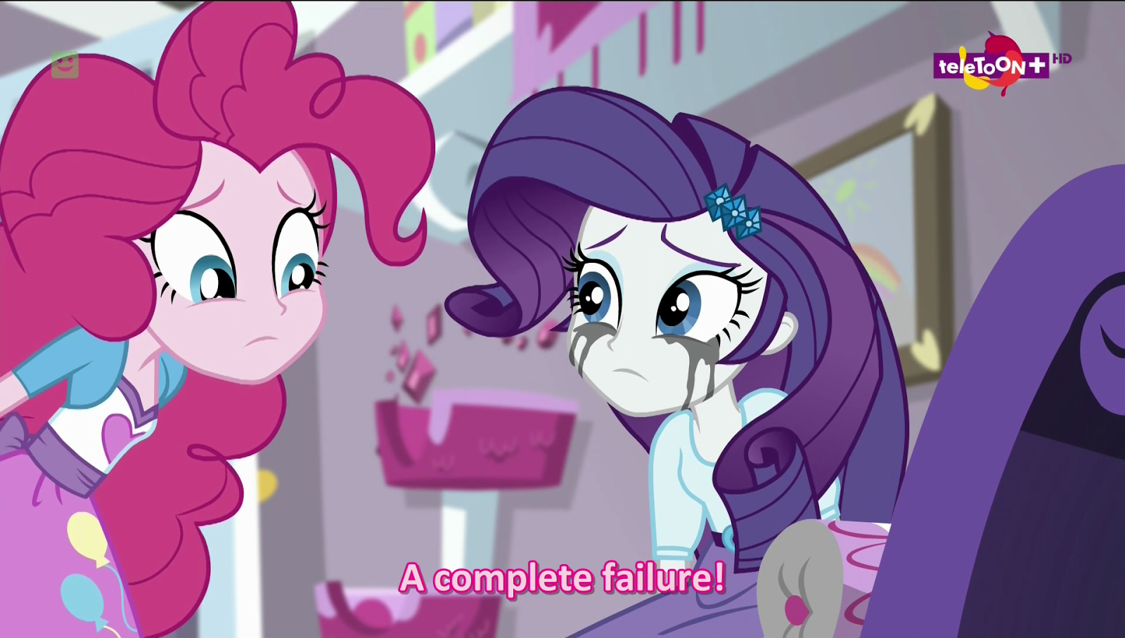 #1439205 - safe, screencap, pinkie pie, rarity, dance magic, equestria ...