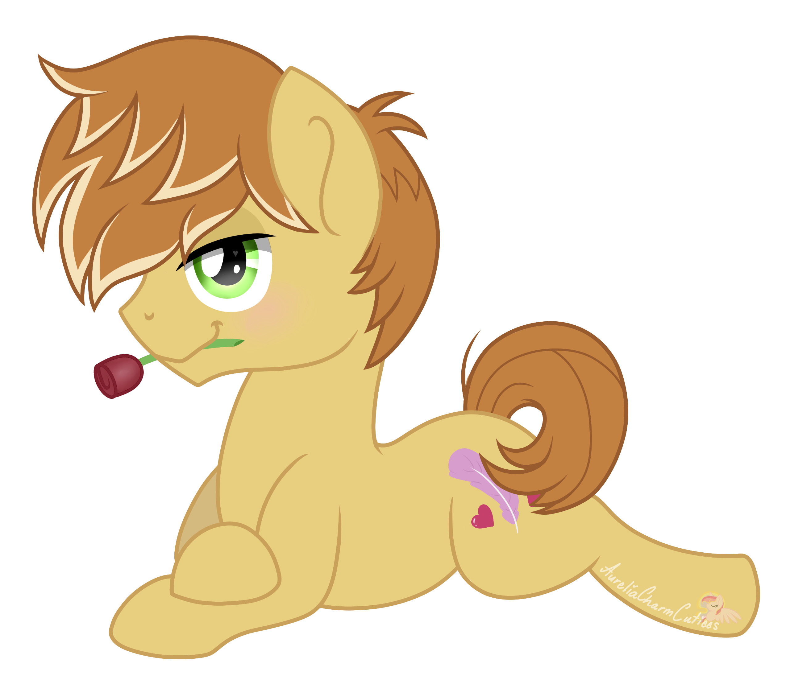 #1446874 - safe, artist:raspberrystudios, feather bangs, earth pony ...