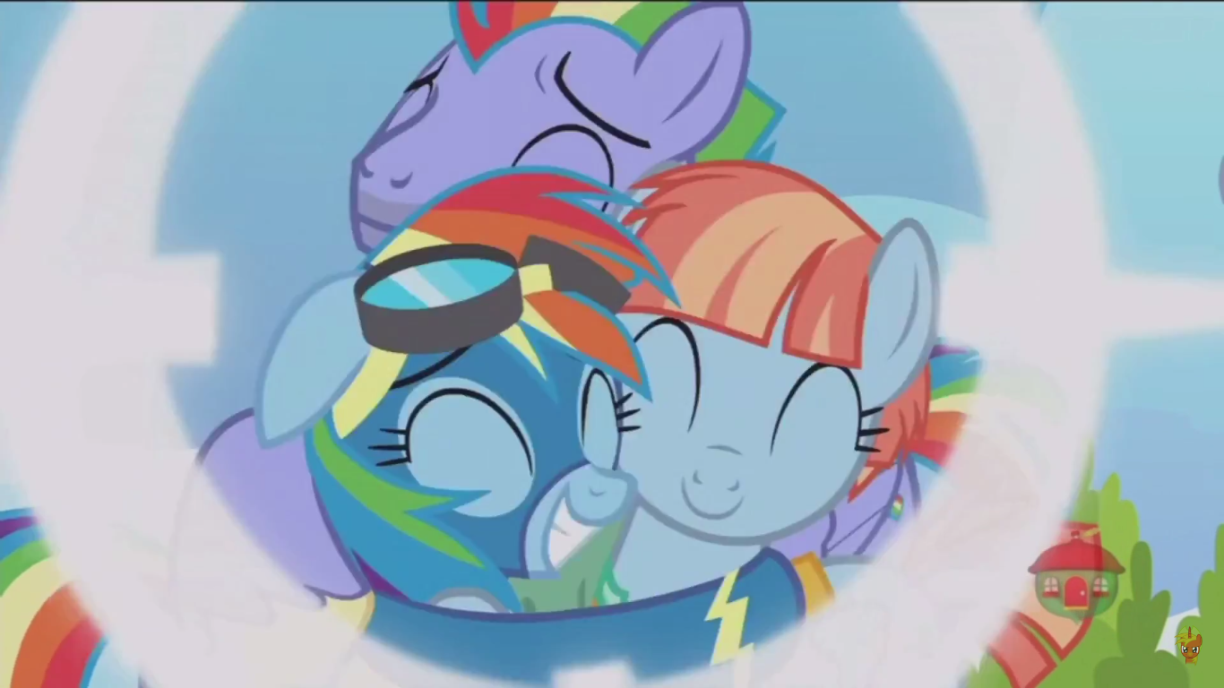 #1431021 - safe, screencap, bow hothoof, rainbow dash, windy whistles ...