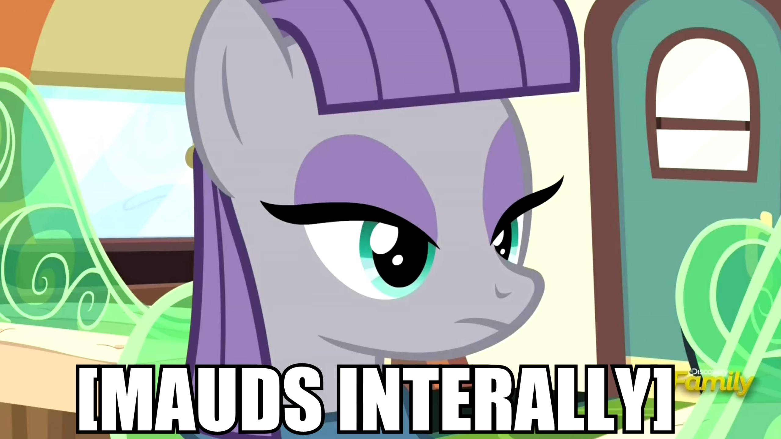 #1431835 - safe, edit, edited screencap, screencap, maud pie, earth ...