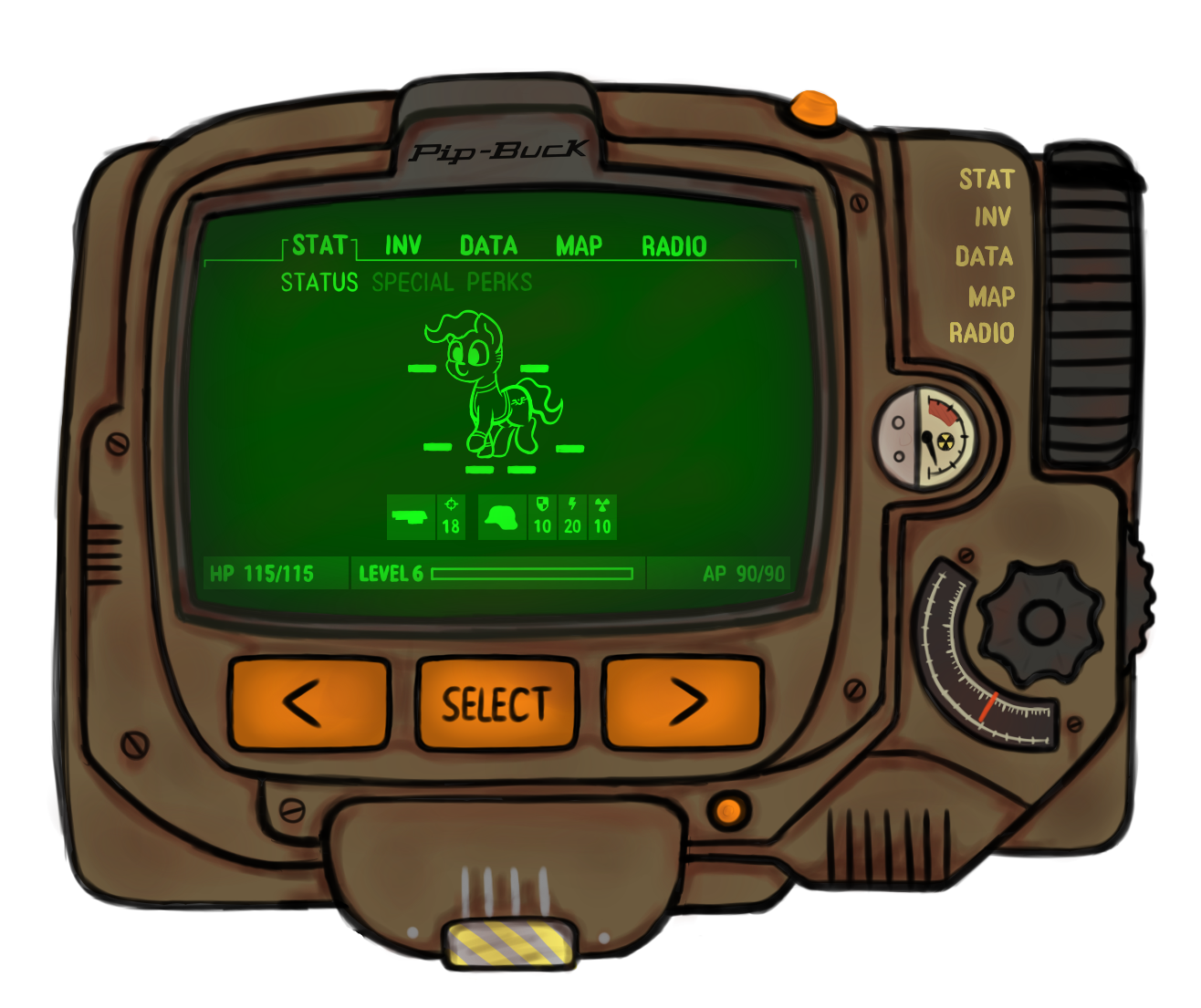 #1487160 - safe, artist:prismstreak, pony, fallout equestria, fallout ...