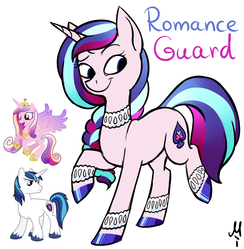 #1488807 - safe, artist:milchik, princess cadance, shining armor ...