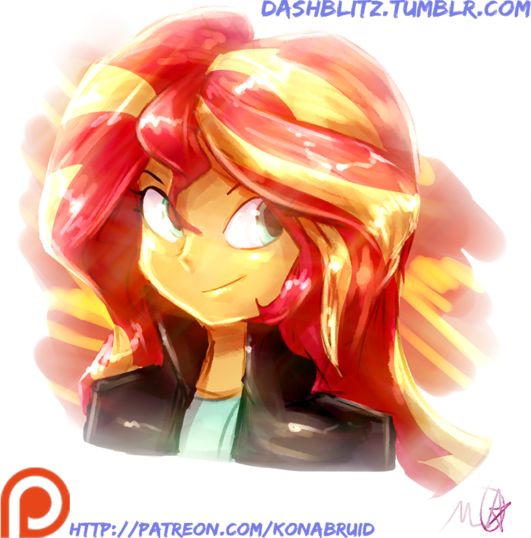 #1494808 - safe, artist:manic-the-lad, sunset shimmer, equestria girls ...