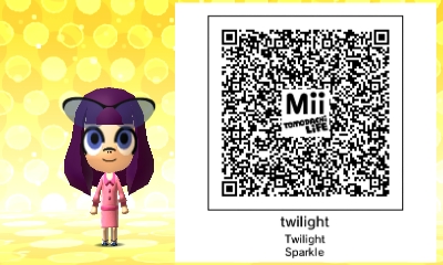 #1479192 - safe, twilight sparkle, pony, barely pony related, mii, qr ...