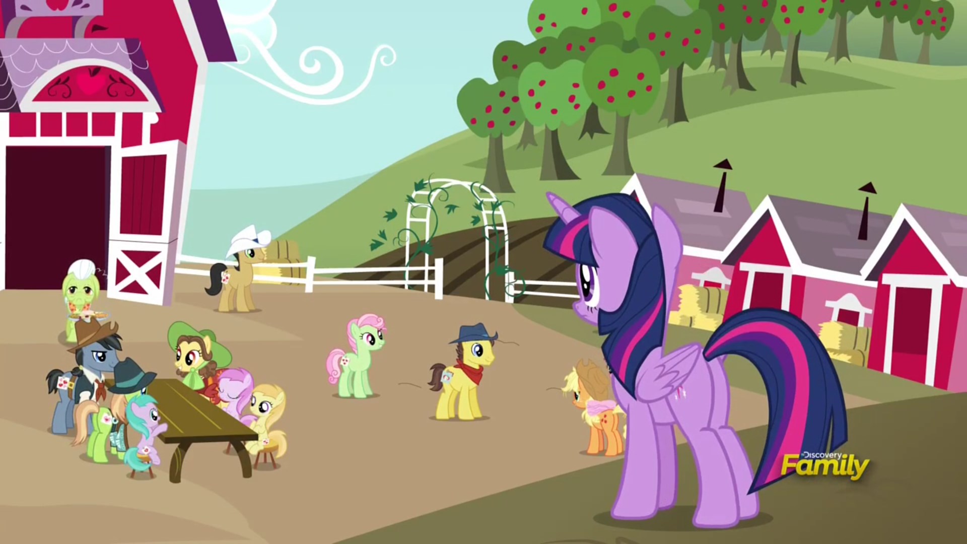#1508805 - safe, screencap, applejack, aura (g4), bandana baldwin ...