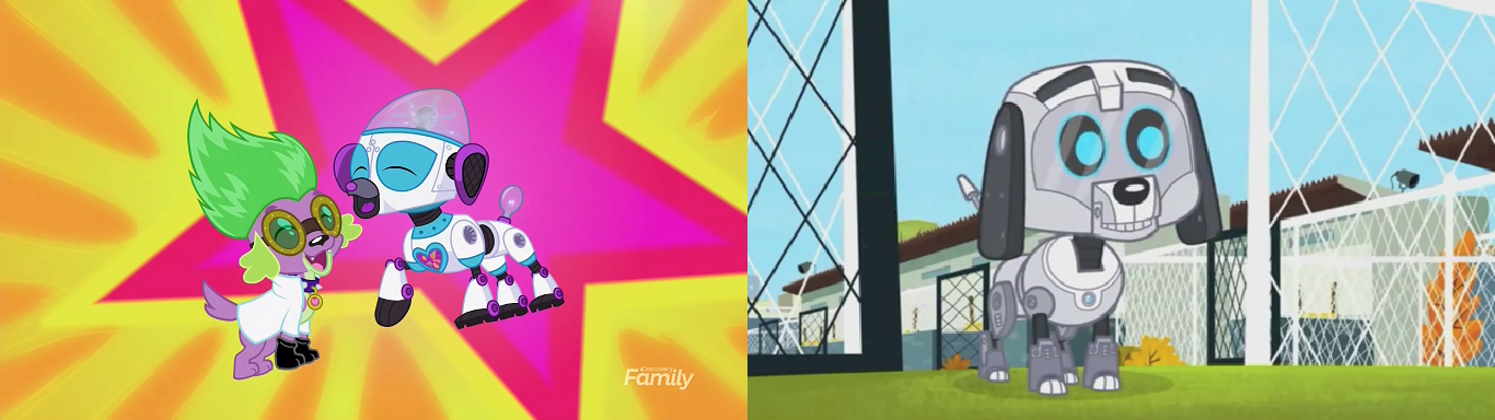 #1500861 - safe, screencap, spike, spike the regular dog, dog, robot ...