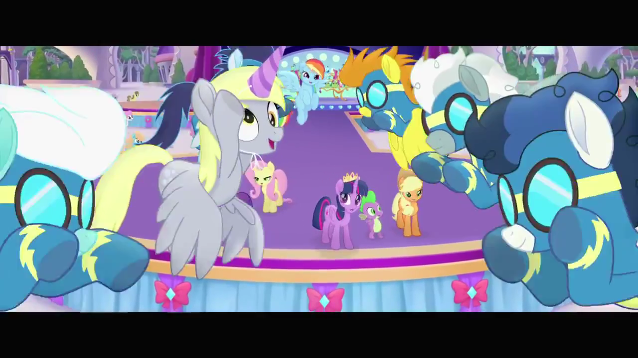 #1501515 - safe, screencap, applejack, blaze, derpy hooves, fleetfoot ...