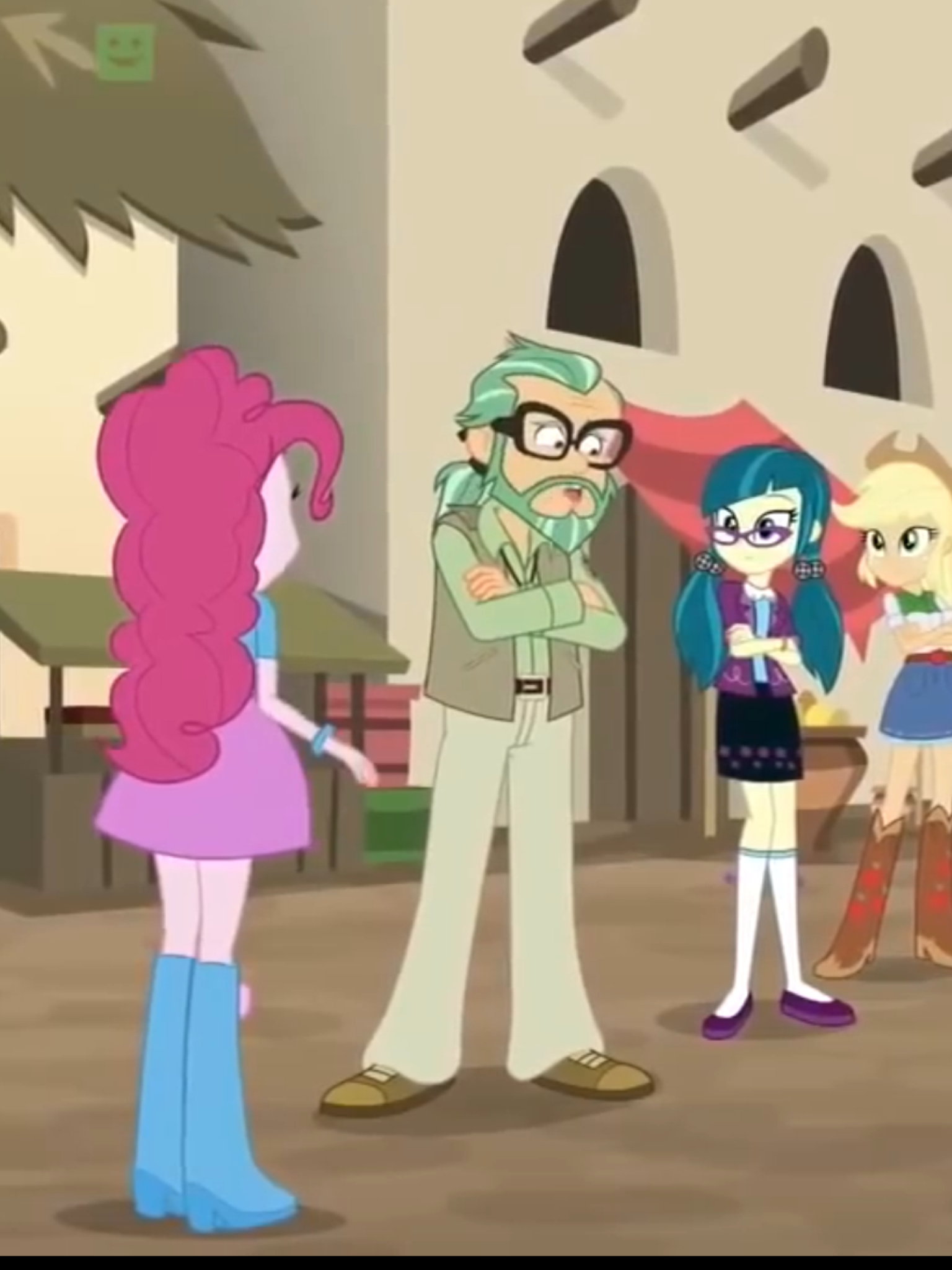 #1502331 - safe, screencap, applejack, canter zoom, juniper montage ...