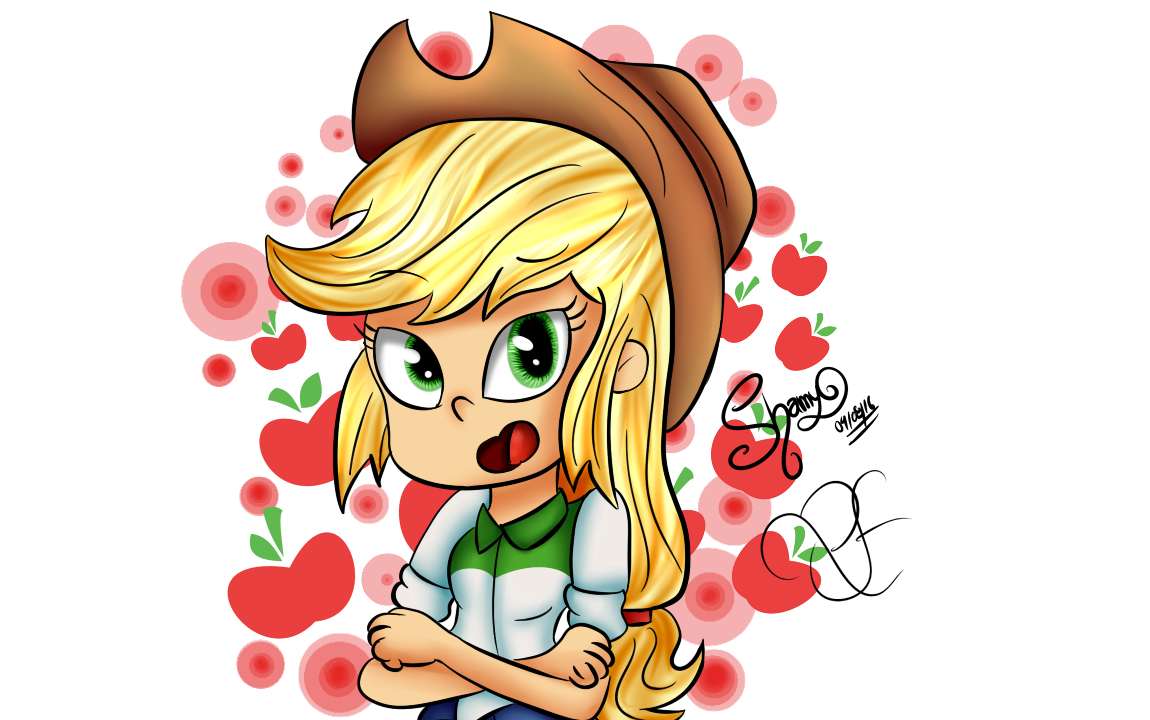 #1502757 - safe, artist:shamy-crist, applejack, equestria girls, g4 ...