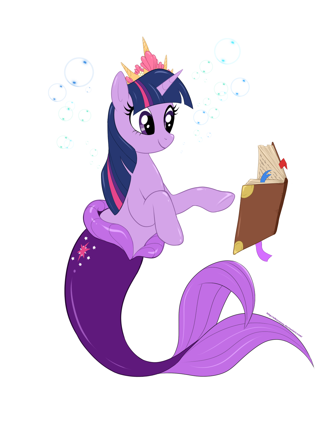 #1536110 - safe, artist:wastelands-knight, twilight sparkle, merpony ...