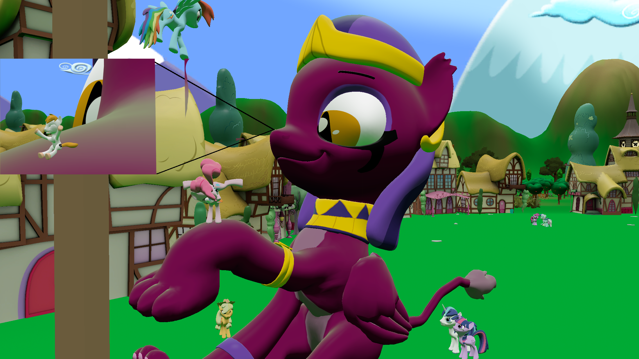 #1540138 - safe, artist:johnnyxluna, applejack, berry punch, berryshine ...