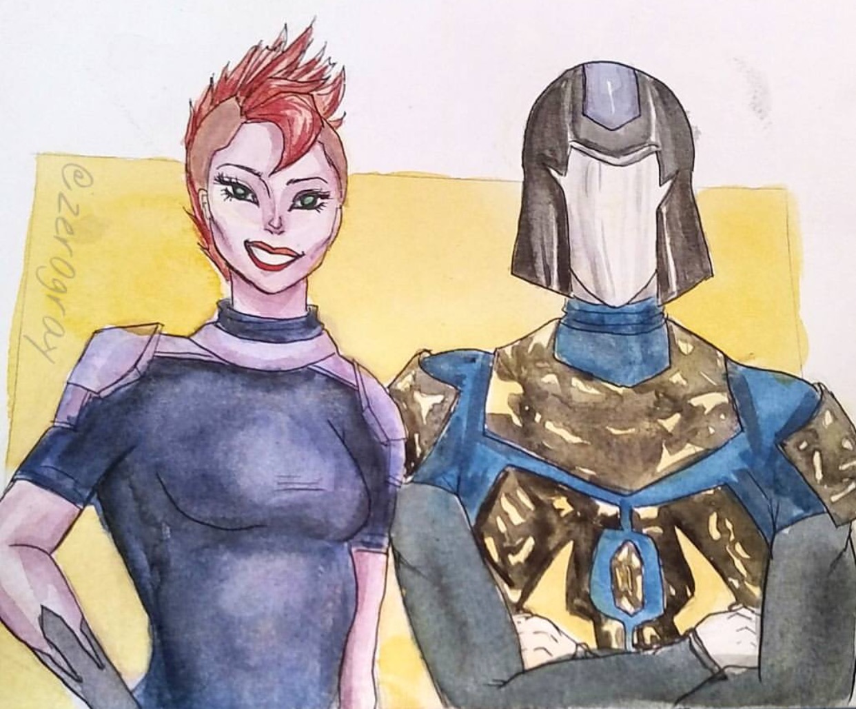 #1544104 - safe, artist:zer0gray, tempest shadow, oc, oc:changeling ...