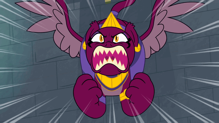 #1527400 - safe, screencap, the sphinx, sphinx, daring done?, g4, angry ...