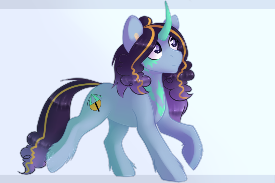 #1527453 - safe, artist:tigra0118, oc, oc only, pony, unicorn, big horn ...