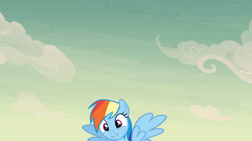 #1527676 - animated, cute, daring done?, dashabetes, flapping, flying ...