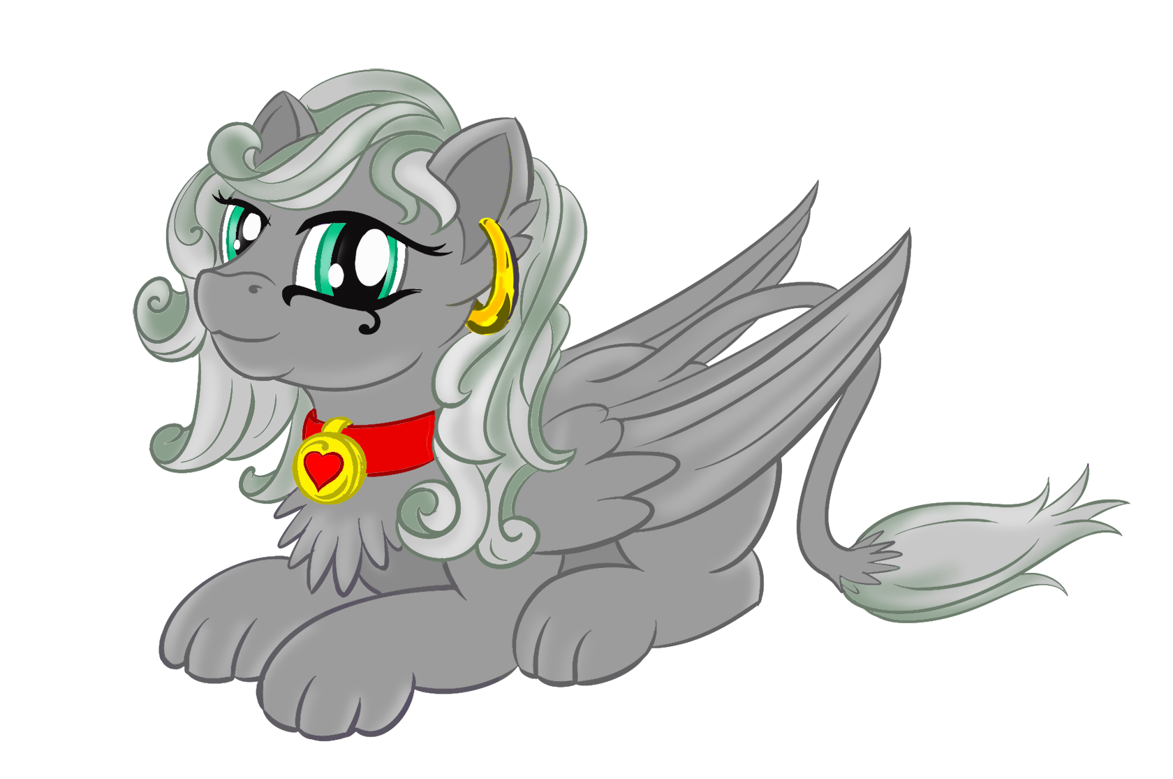 #1529544 - safe, artist:abavus, oc, oc only, oc:grace, sphinx, chubby ...