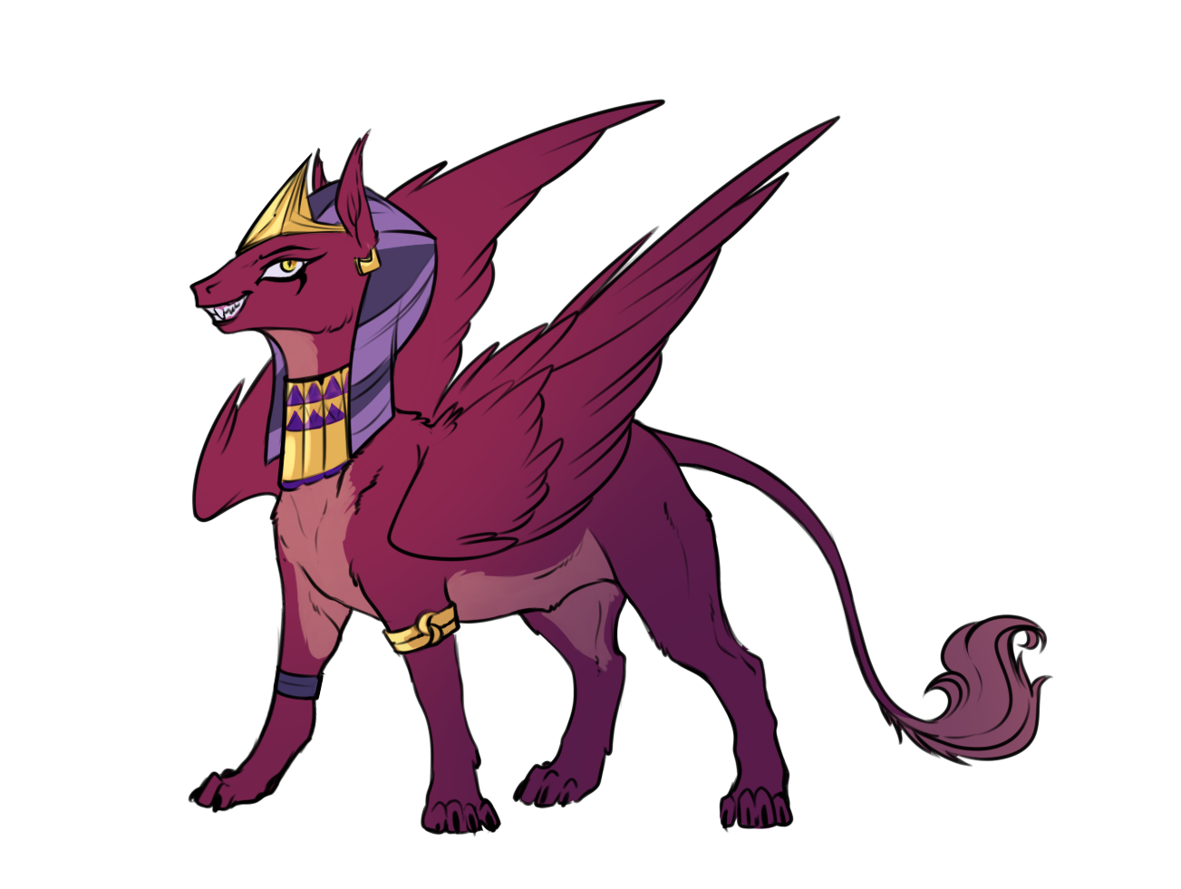 #1531595 - safe, artist:28gooddays, sphinx (character), sphinx, daring ...