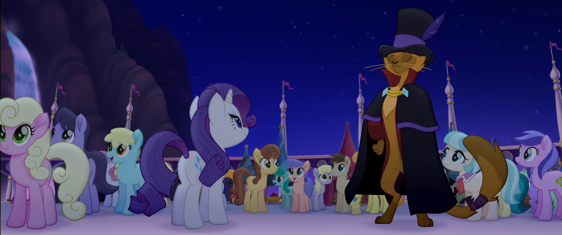 #1641637 - safe, screencap, aquamarine glow, bunny moon, capper ...