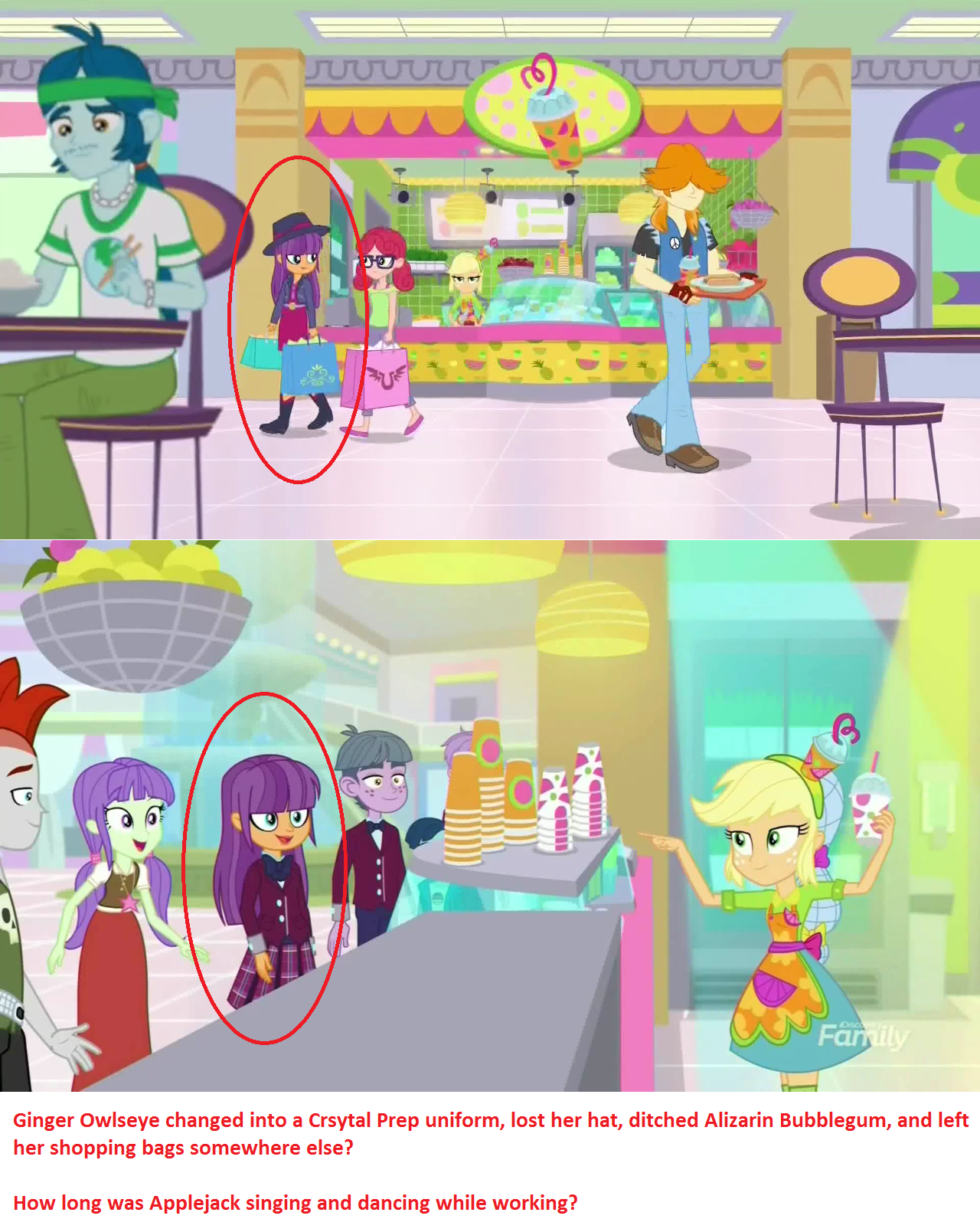#1622863 - safe, screencap, alizarin bubblegum, applejack, captain ...