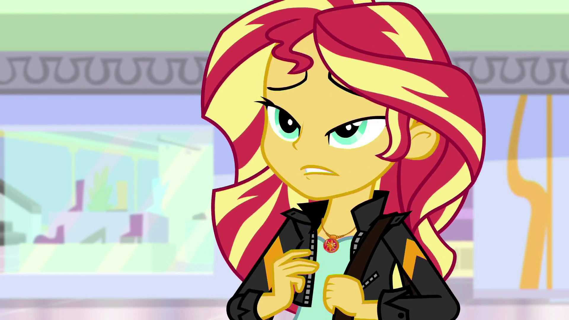 #1857979 - safe, screencap, sunset shimmer, equestria girls, mirror ...