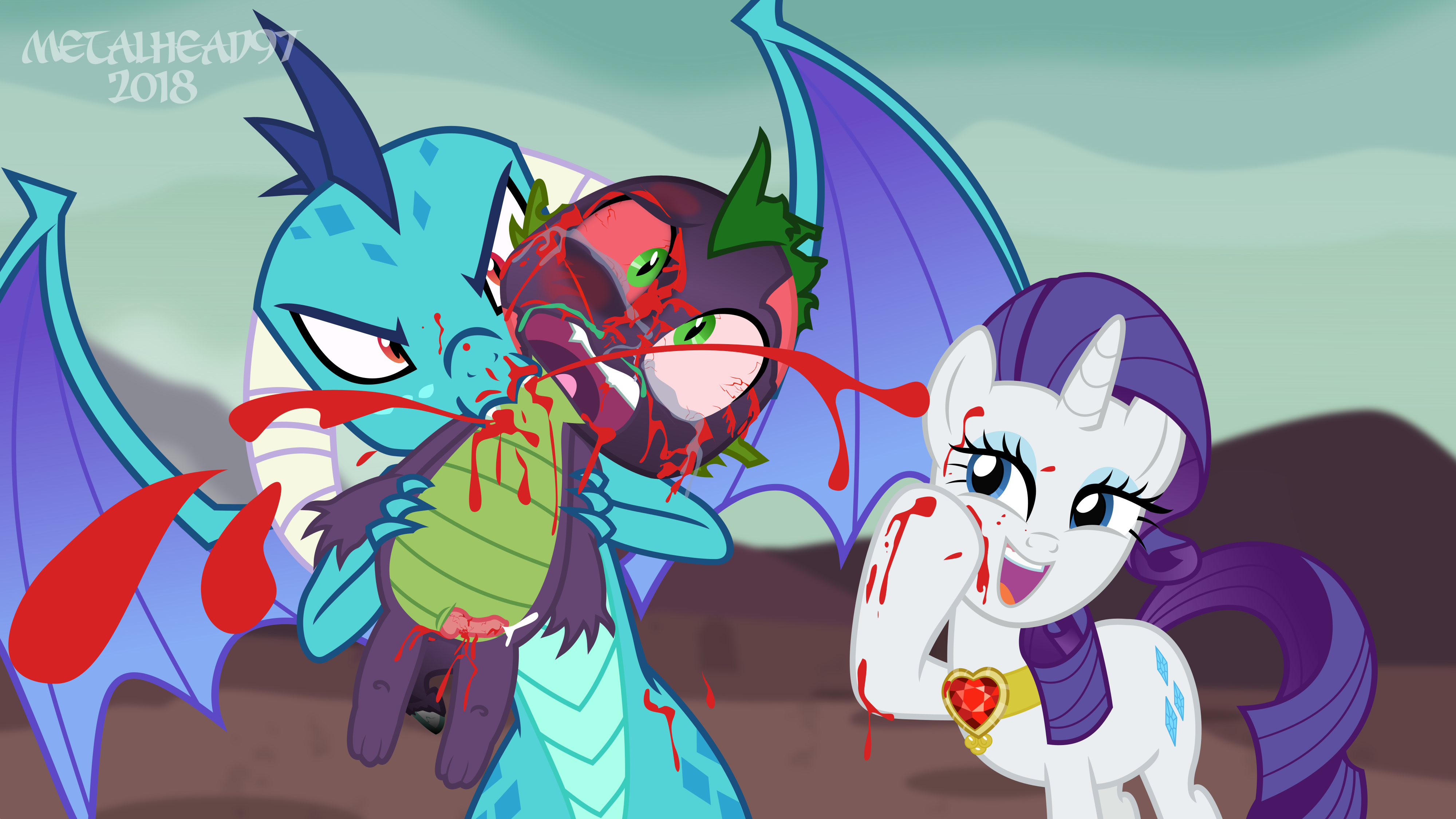 #1865990 - explicit, grimdark, grotesque, artist:metalhead97, princess ...