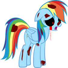 #1884862 - grimdark, edit, rainbow dash, abuse, abuse edit, blood ...