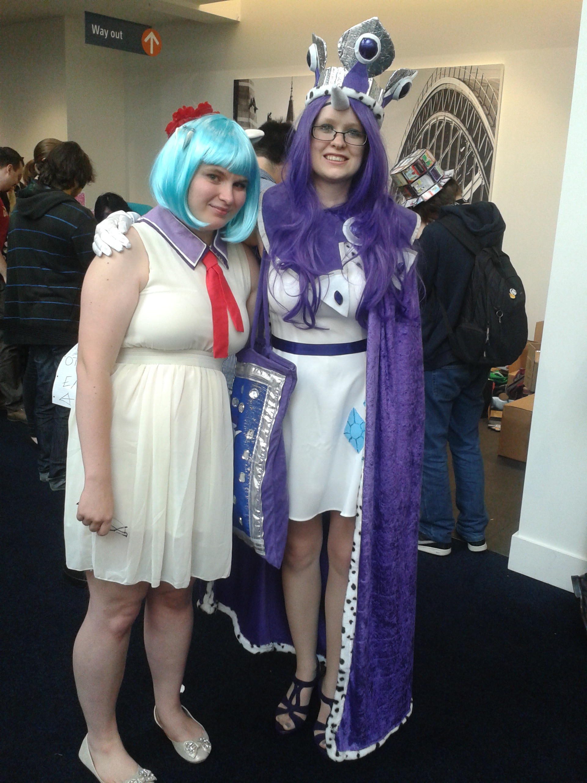 #1874730 - safe, artist:whiscashgirl, coco pommel, rarity, human, b.u.c ...