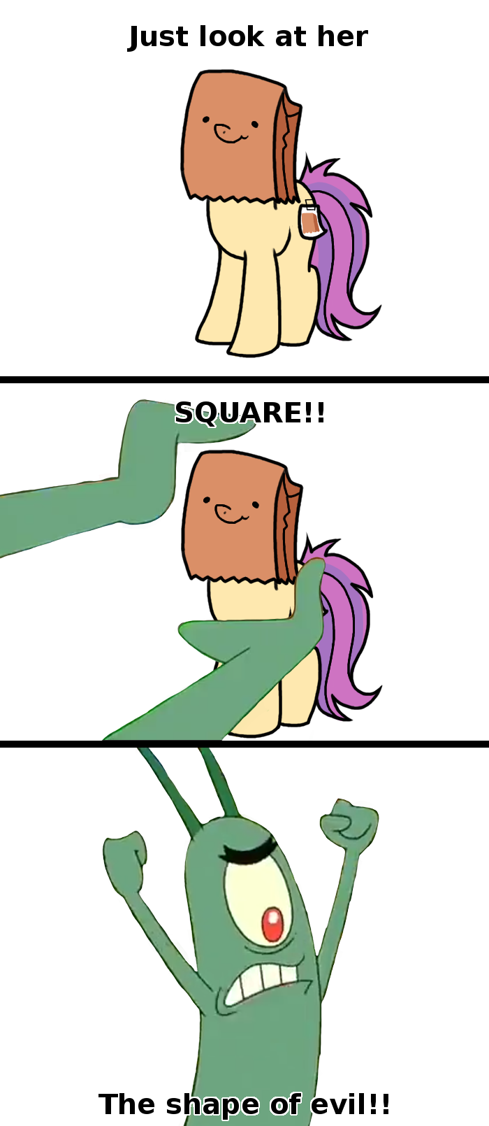 #1875554 - safe, artist:paperbagpony, oc, oc:paper bag, copepod, pony ...