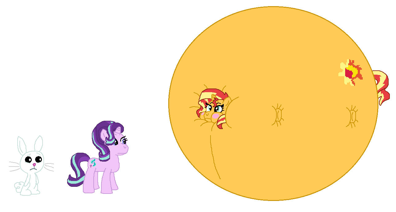 #1915142 - questionable, artist:theinflater19, angel bunny, starlight ...