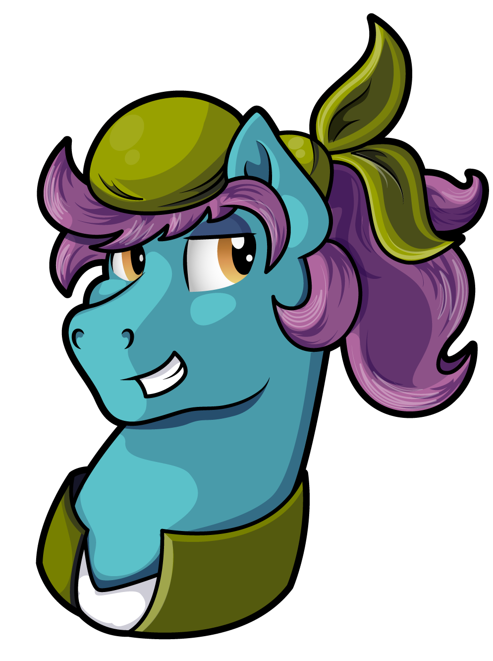 #1922905 - safe, artist:littletigressda, oc, oc:moonlight, pony, bust ...