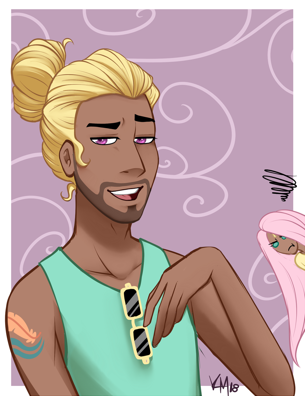 #1650700 - safe, artist:emberfan11, fluttershy, zephyr breeze, human ...