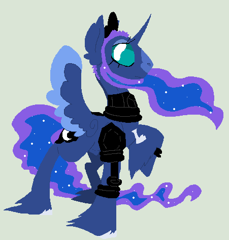 #1682645 - safe, artist:goatpaste, princess luna, beard, facial hair ...