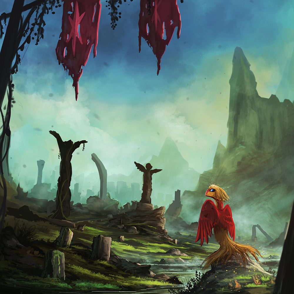 #1669952 - safe, artist:shamanguli, philomena, bird, phoenix, ponies at ...