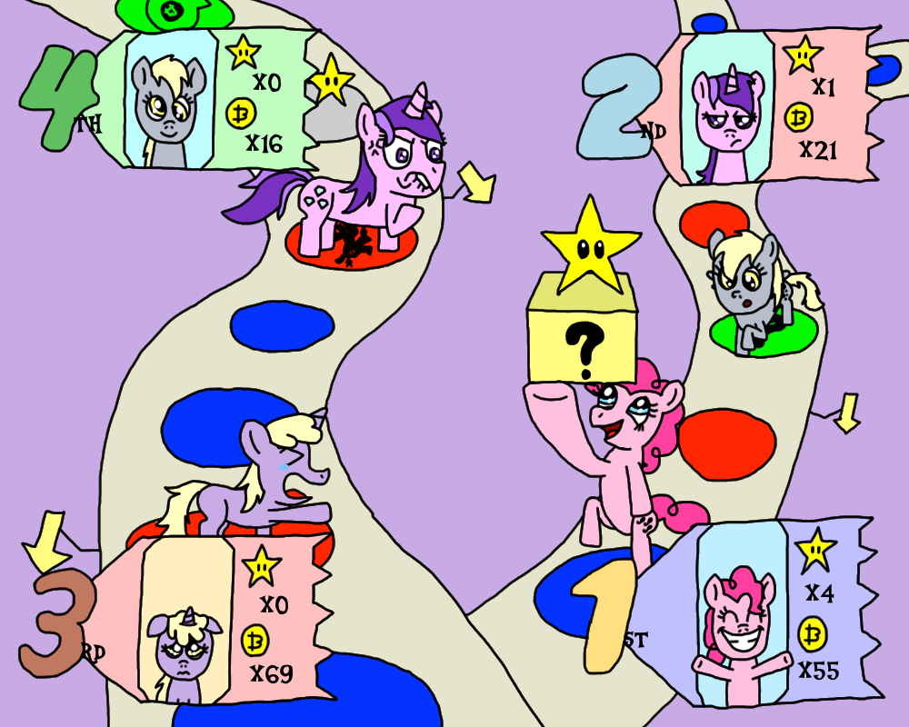 #1690757 - safe, artist:bjdazzle, amethyst star, derpy hooves, dinky ...