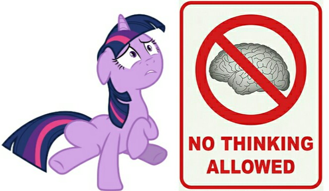 #1672400 - safe, twilight sparkle, brain, funny, meme, shocked - Derpibooru