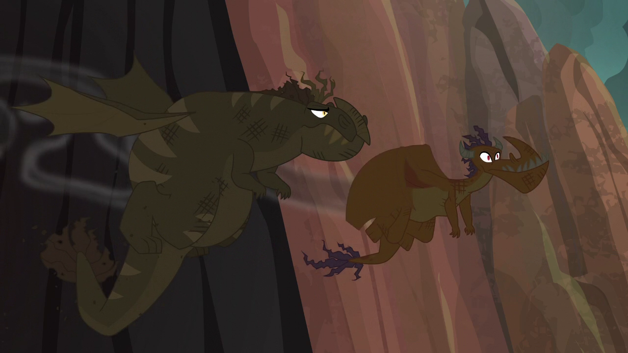 #1700299 - safe, screencap, billy (dragon), rex, dragon, gauntlet of ...