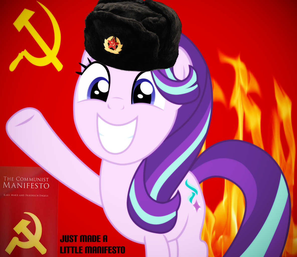 #1735945 - safe, starlight glimmer, communism, communism is magic ...