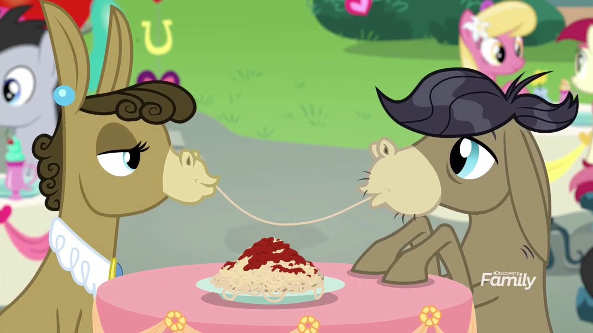 #1736437 - safe, screencap, cranky doodle donkey, lily, lily valley ...