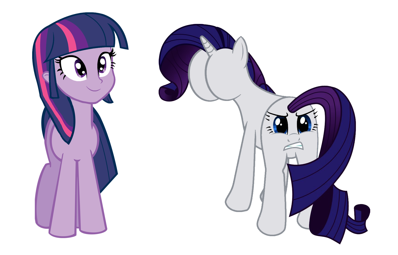 #1750875 - safe, artist:php50, rarity, twilight sparkle, unicorn, human ...