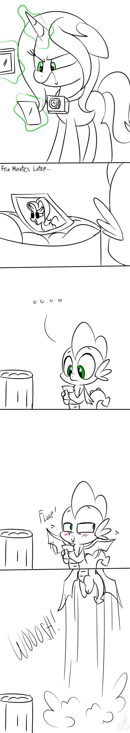 #1753720 - safe, artist:emositecc, queen chrysalis, spike, starlight ...