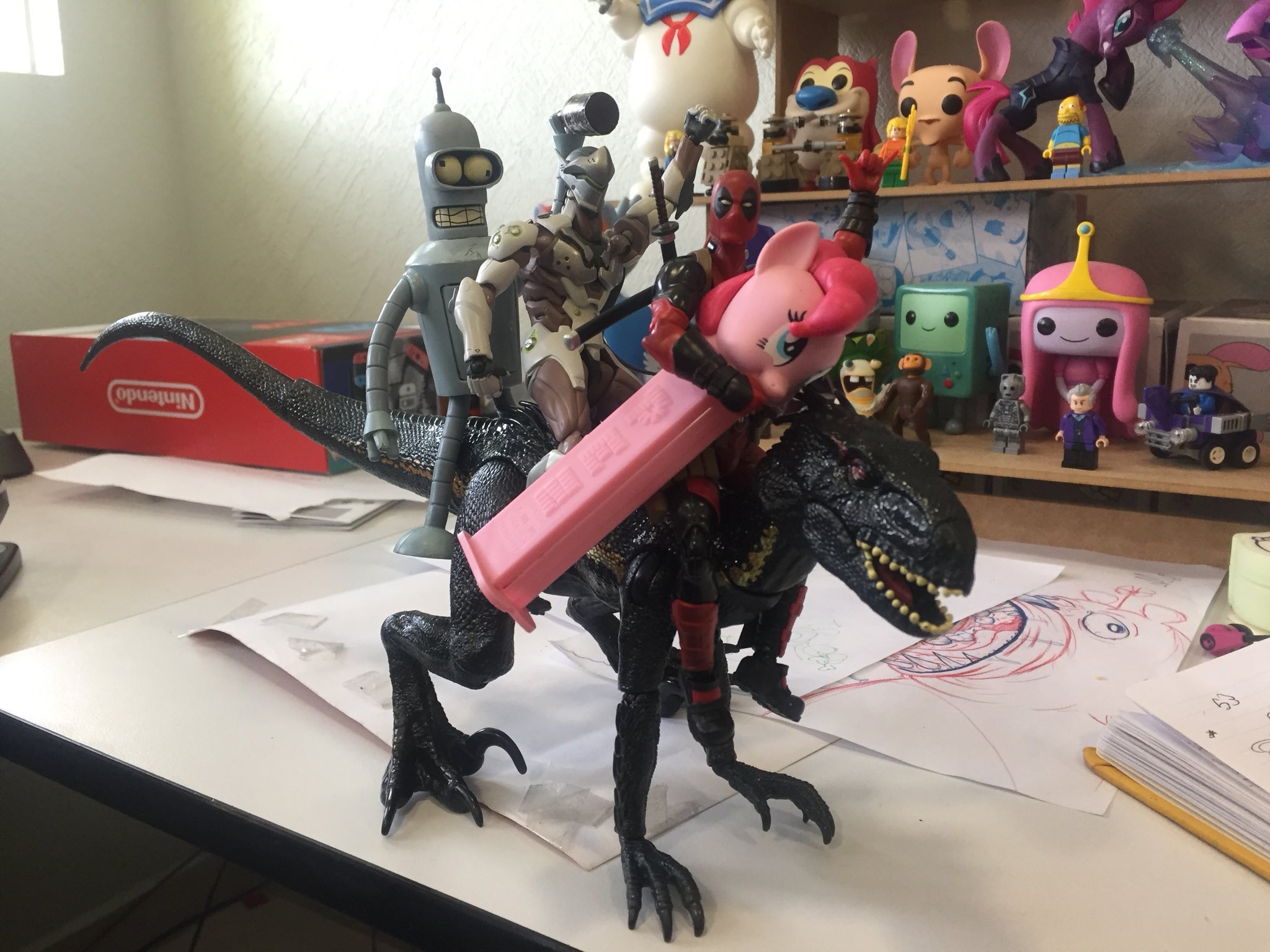 #1789795 - safe, pinkie pie, tempest shadow, g4, 5.0.5., adventure time ...