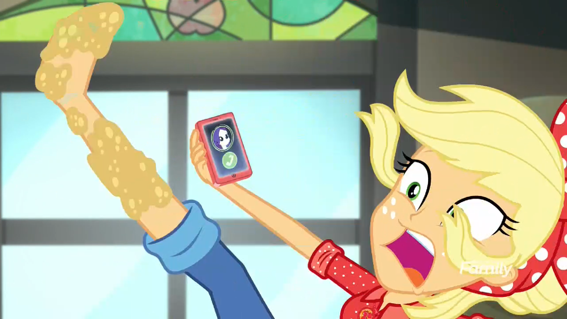 #1774711 - safe, screencap, applejack, rarity, equestria girls ...