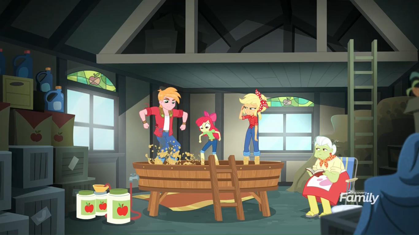 #1775961 - safe, screencap, apple bloom, applejack, big macintosh ...