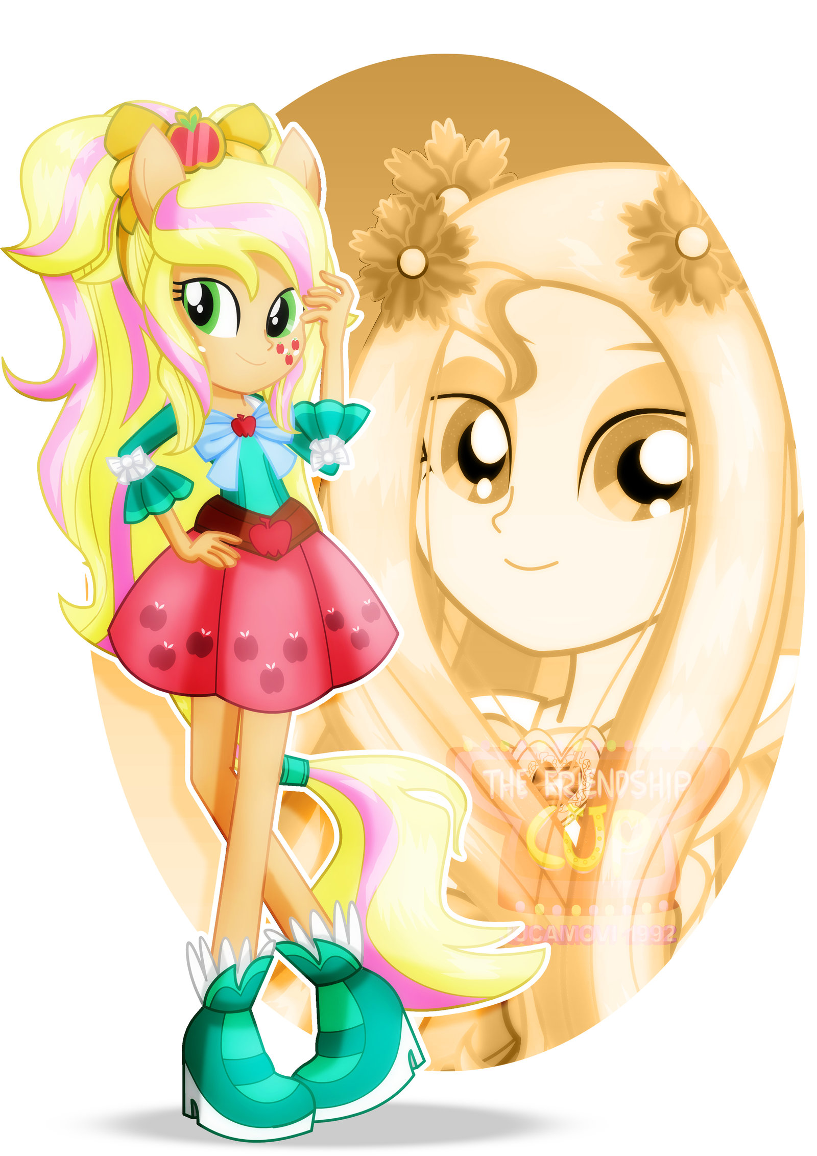 #1808044 - safe, artist:jucamovi1992, applejack, equestria girls ...