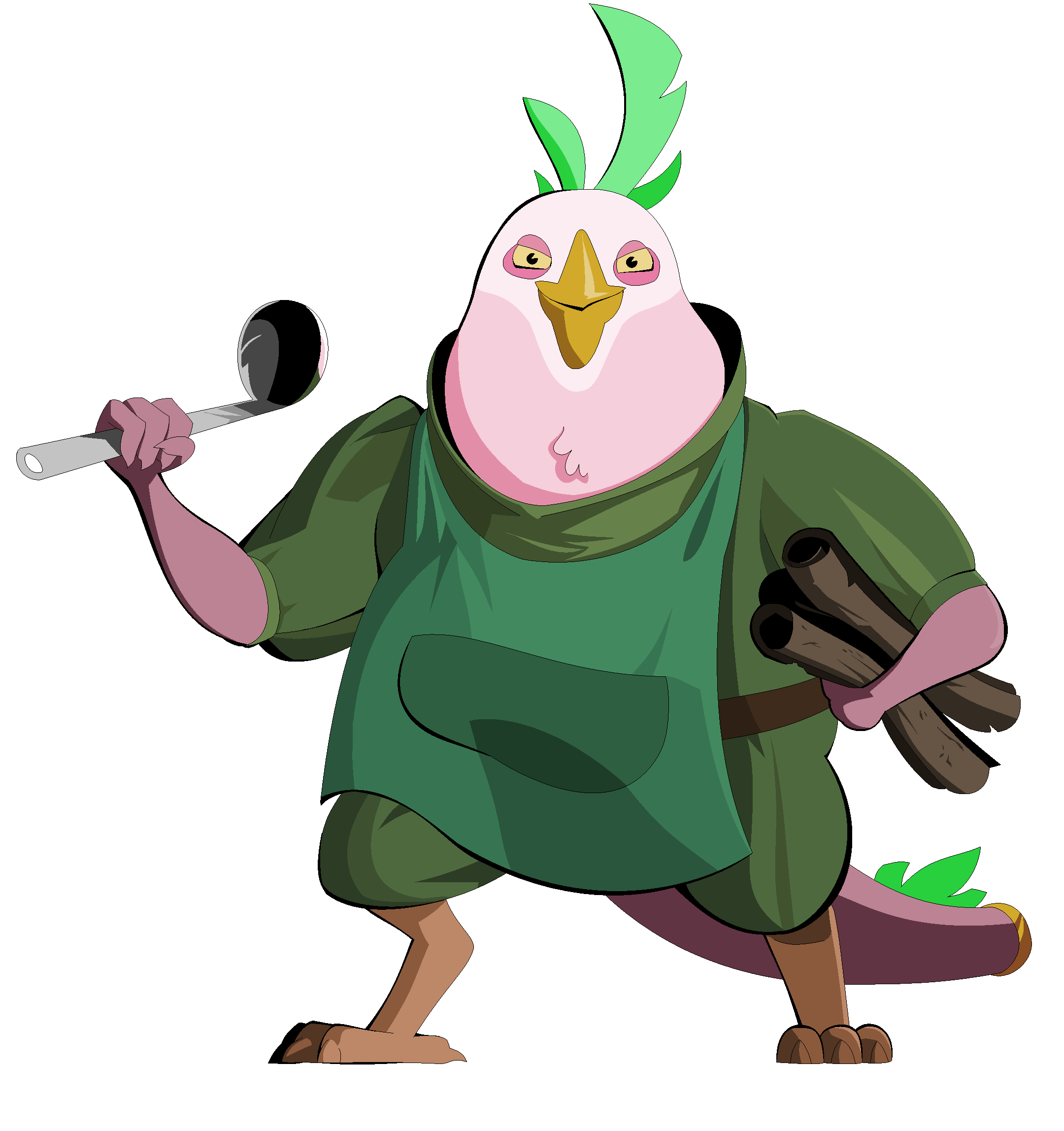 #1829475 - safe, artist:초보놀이, lix spittle, bird, ornithian, anthro, g4 ...