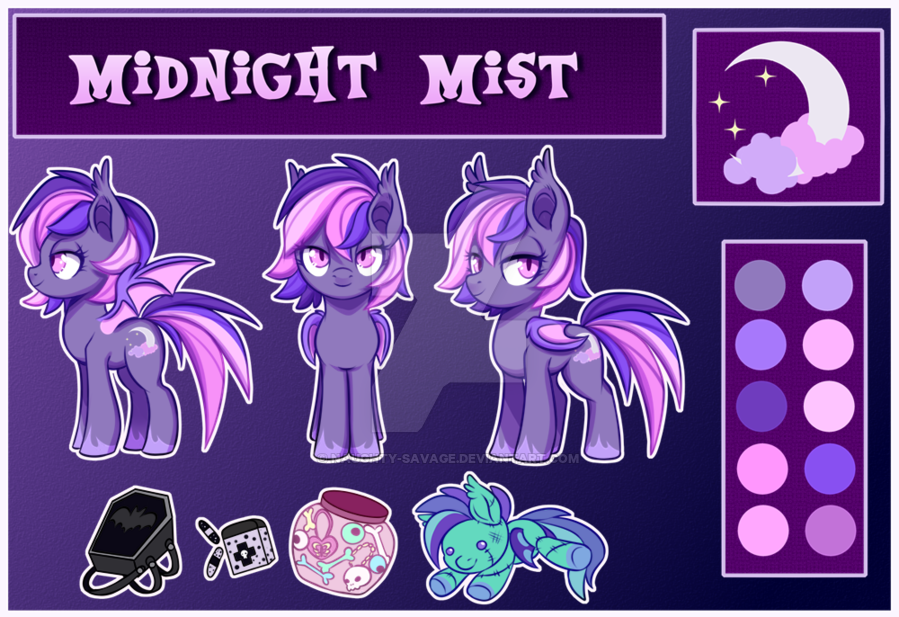 #1833221 - safe, artist:cabbage-arts, oc, oc only, oc:midnight mist, oc ...