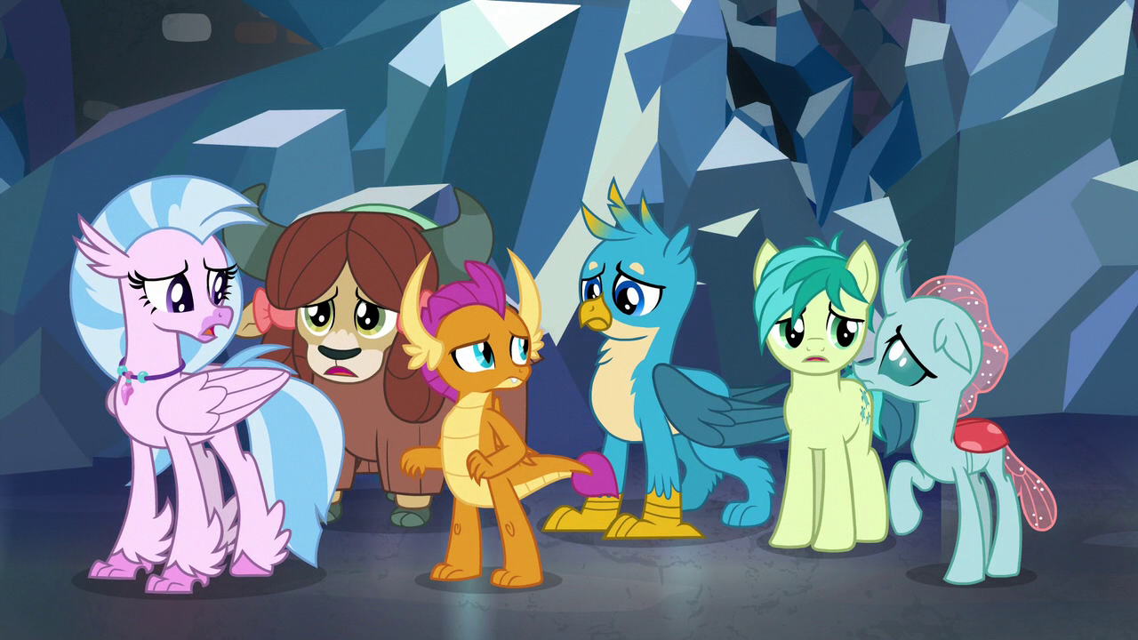#1840906 - safe, screencap, gallus, ocellus, sandbar, silverstream ...