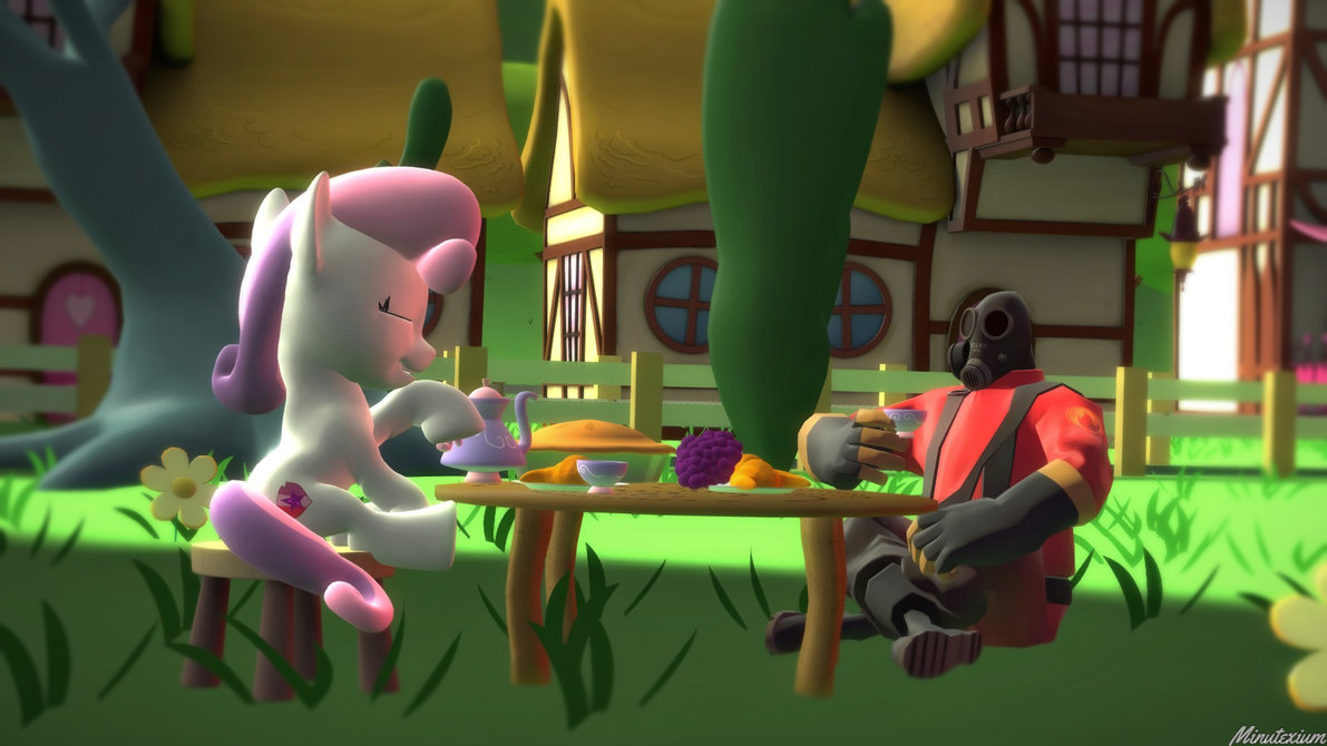 #1841111 - safe, human, pony, 3d, crossover, pyro, source filmmaker ...